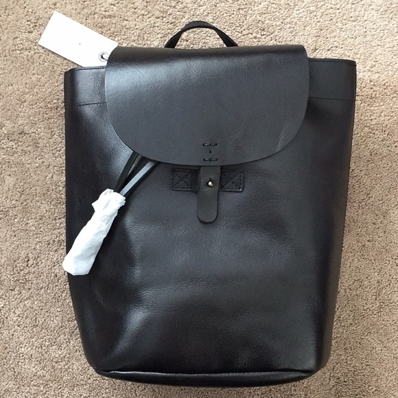 Lucky Brand | Bags | Nwt Lucky Brand Black Point Leather Backpack ...